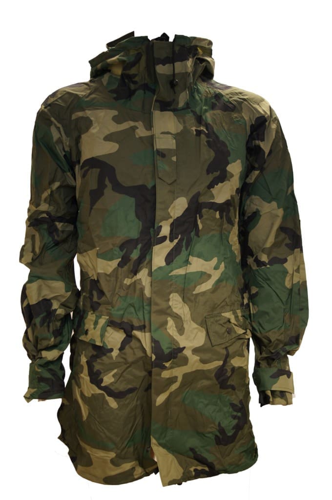 GI Improved Wet Weather Parka Woodland Camo - New - Size L - PNA Surplus