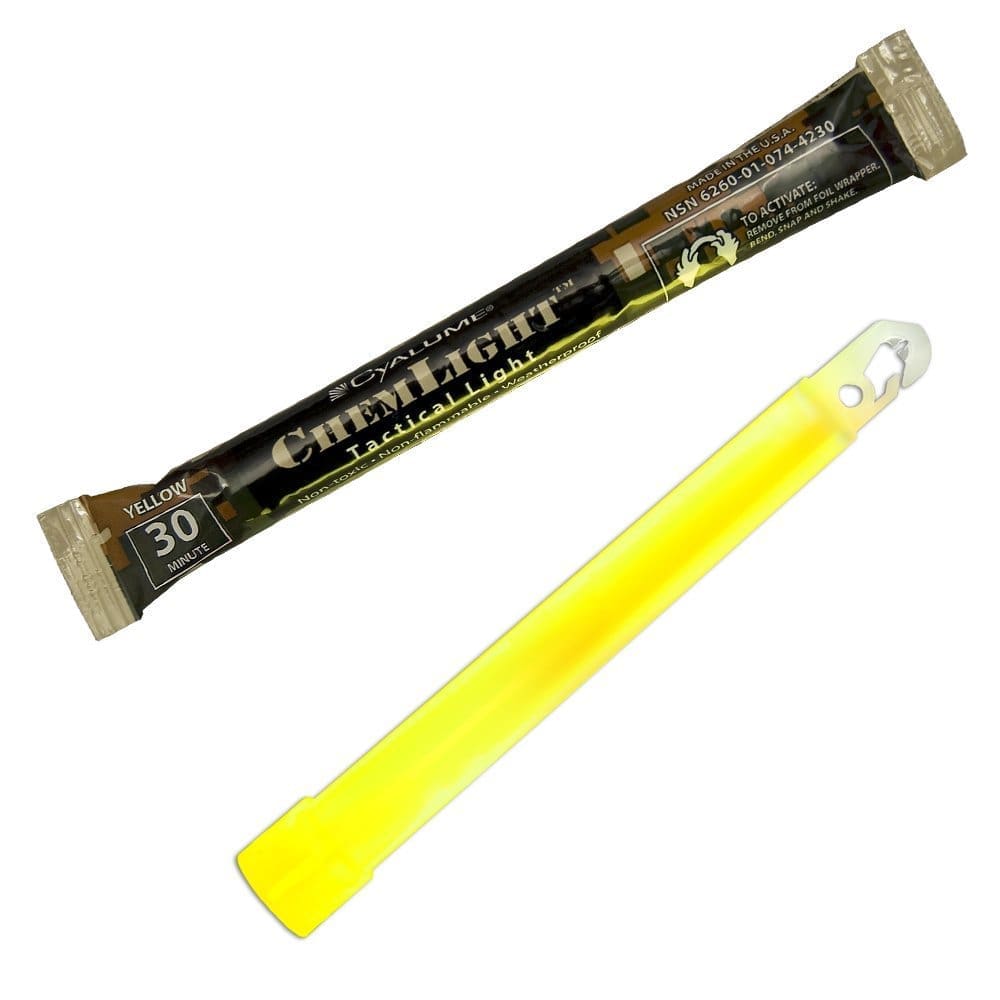 GI High Intensity 6" Chem Light Stick - 12 Hour - Red Infrared - Box of ...