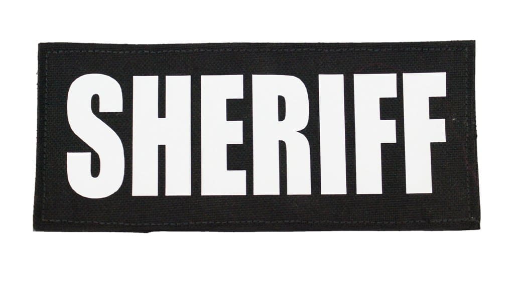Velcro Patch Sheriff - 7" x 3" - PNA Surplus