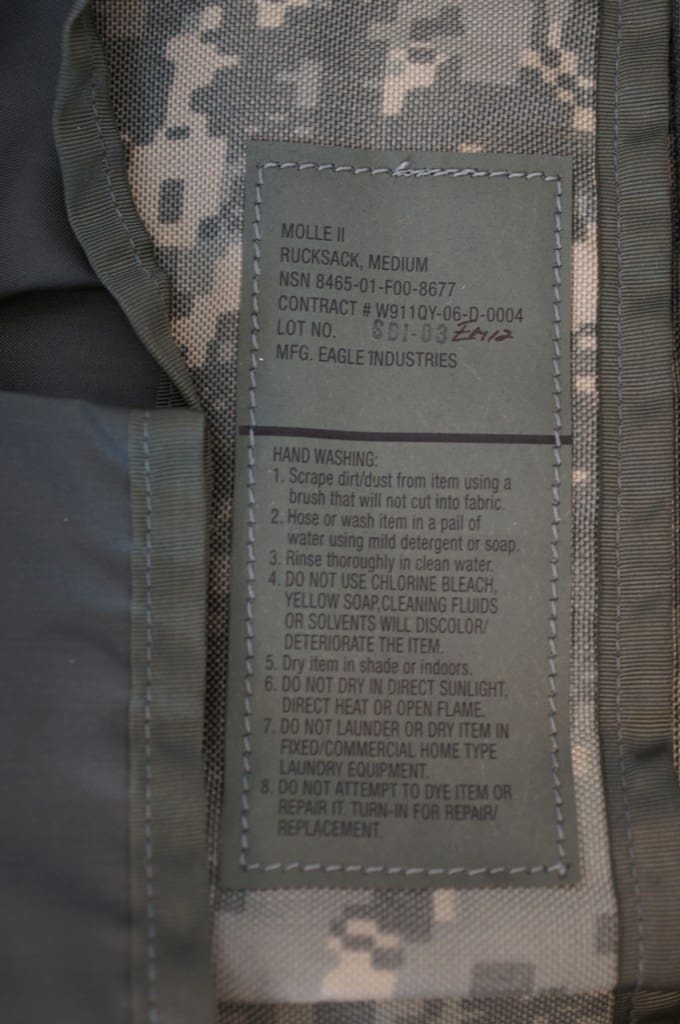 GI Molle II Large Rucksack Main Bag - OCP/Multicam - Used - PNA Surplus