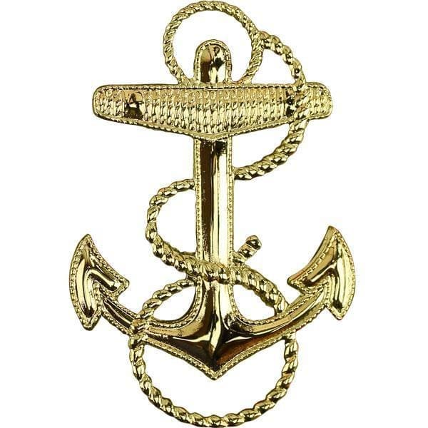 U.S. Navy Officer Cadet Vanguard Anchor Screwback Hat Badge/ Lapel Pin ...