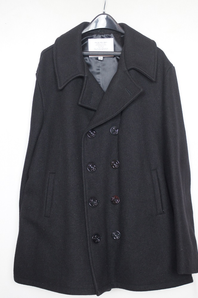 Government Issued Men's Wool Pea Coat Double Breasted With Quilted ...