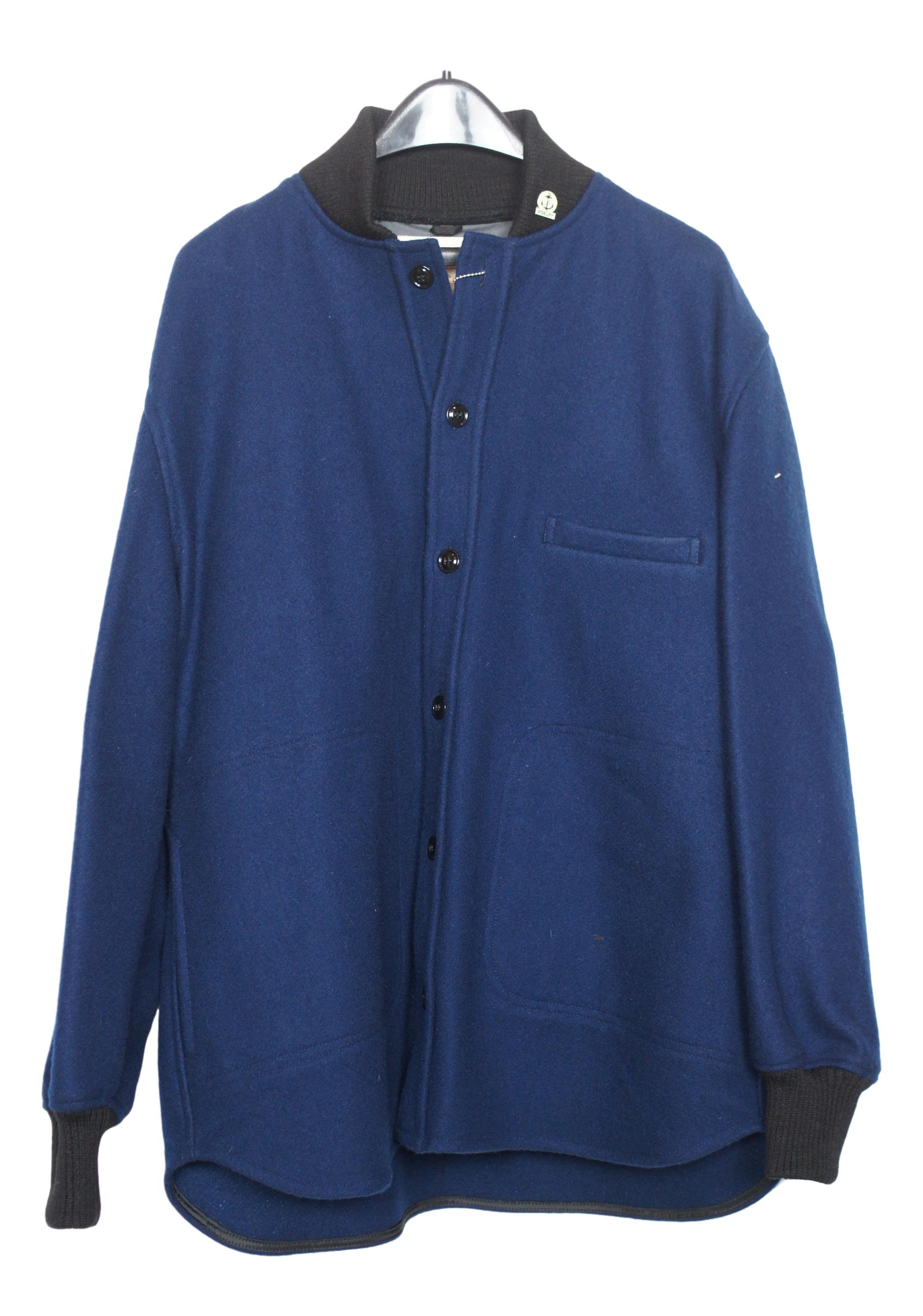 Men's Wool Varsity Shirt Baseball Jacket - Button Front - Side Entry ...