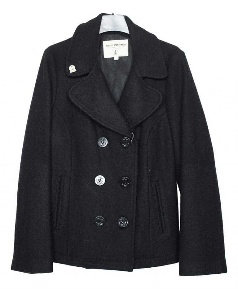 Women's Wool Fidelity Double Breasted Short Peacoat - Satin Lining ...