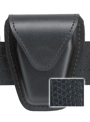 Safariland Leather Hinged Handcuff Pouch w/ Flap - PNA Surplus