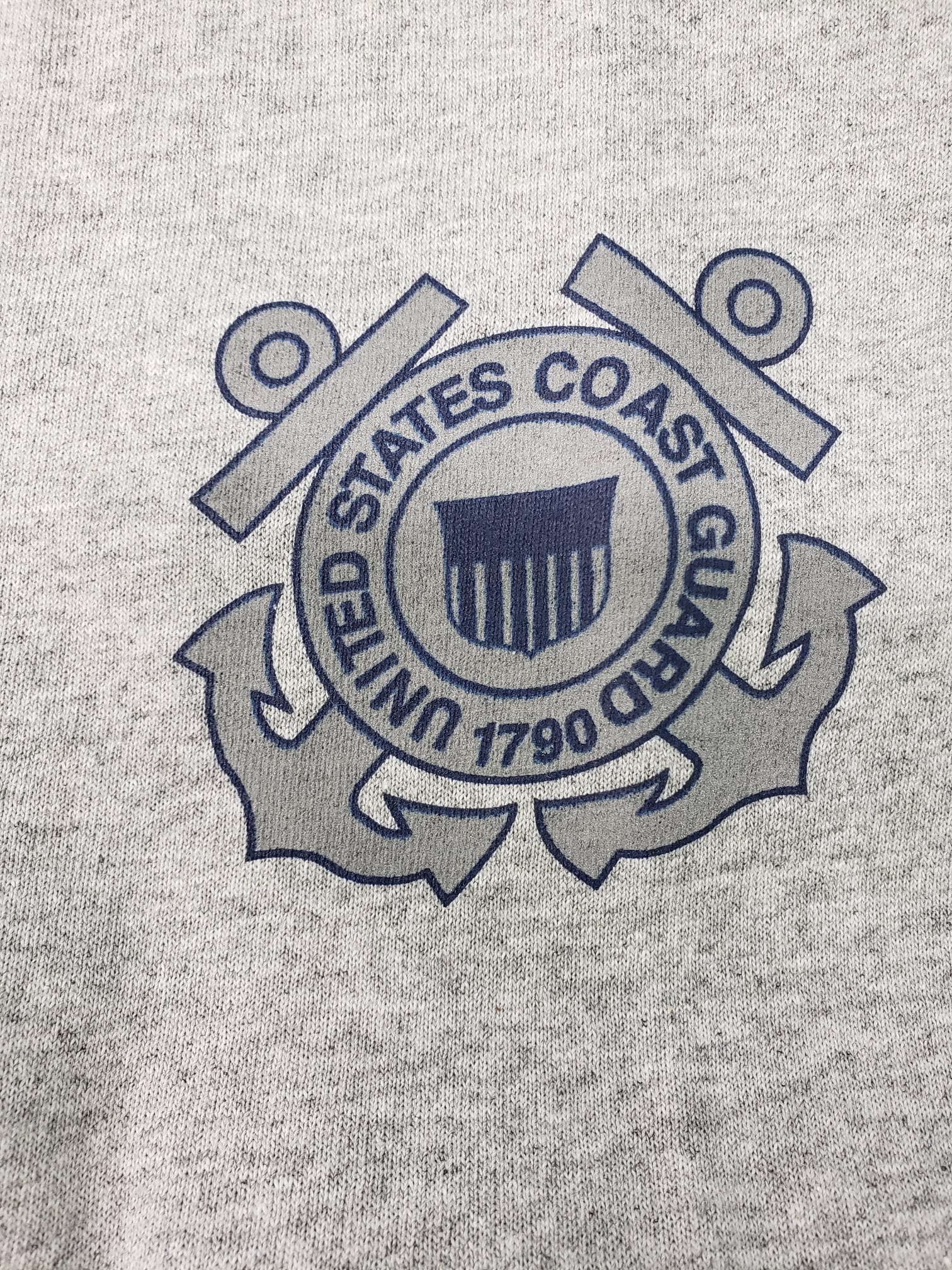 Soffe US Coast Guard Short Sleeve 100% Cotton Tee - Left Chest Print ...