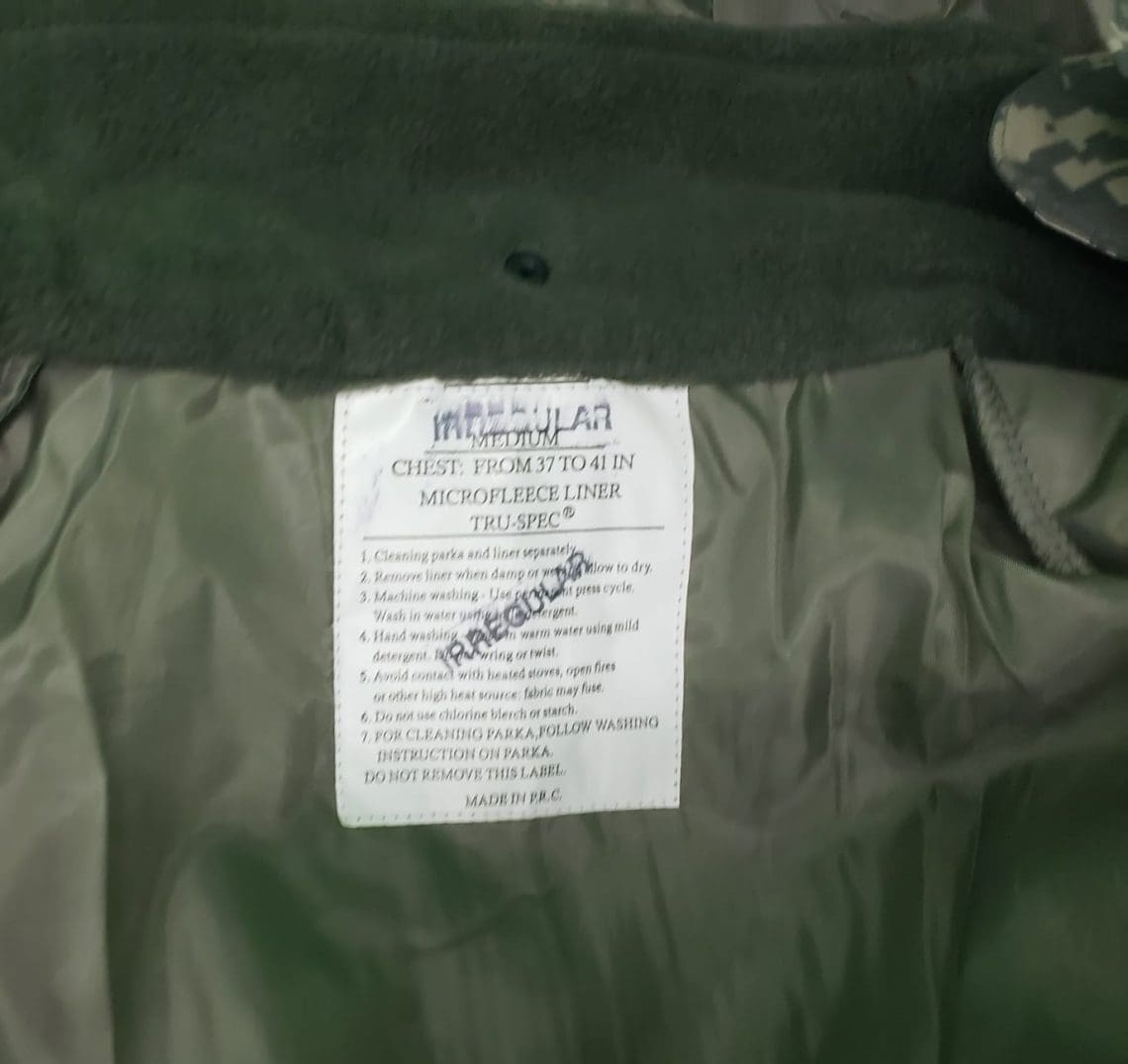 Men's TRU-SPEC H2O Proof Gen 1 ECWCS Parka With Heavy Fleece Liner ...