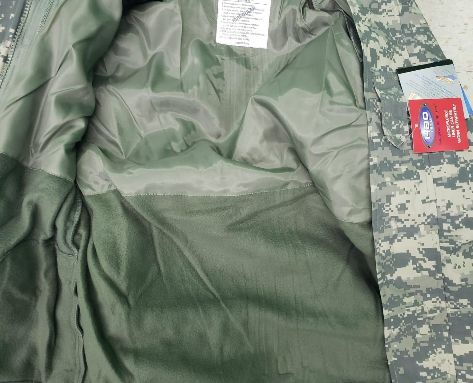 Men's TRU-SPEC H2O Proof Gen 1 ECWCS Parka With Heavy Fleece Liner ...